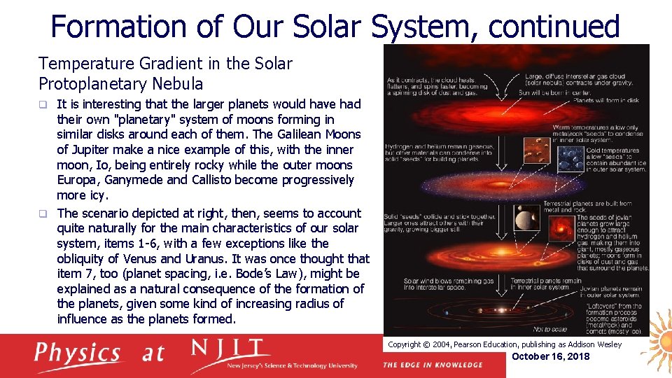 Physics 320 Formation of Planets Lecture 11 Dale