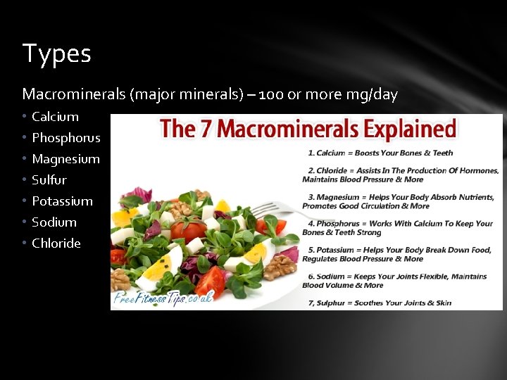 Minerals Regulators of Body Functions Nutrition and Wellness