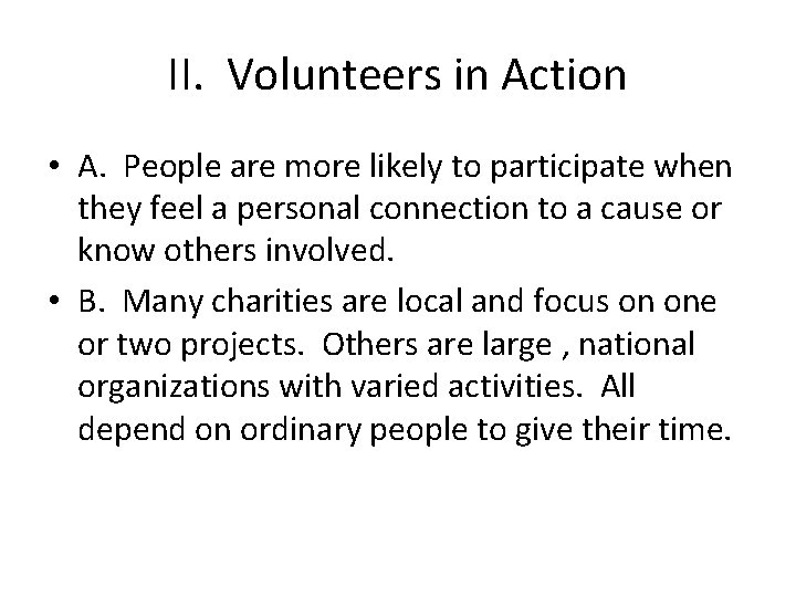 Chapter 5 Section 2 Volunteering in Your Community
