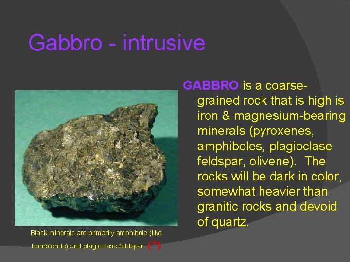 Metamorphic and how to Identify them THE ROCK