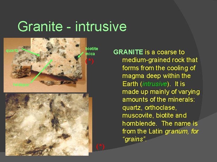 Metamorphic and how to Identify them THE ROCK
