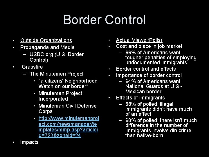 Border Control Border Control Why Border Control Before