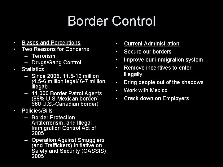 Border Control Border Control Why Border Control Before