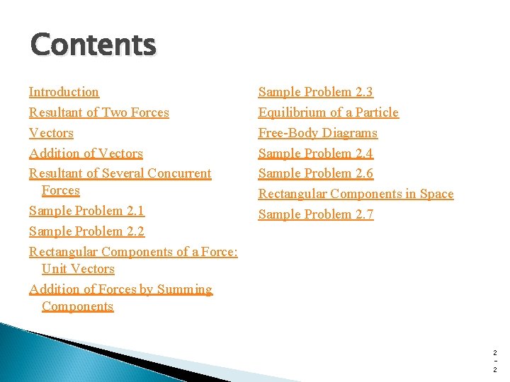Force Vectors Phy 621 Gillis Contents Introduction Resultant
