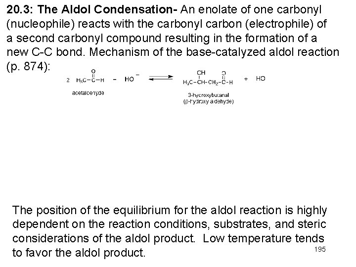 Chapter 20 Enols and Enolates 20 1 Aldehyde
