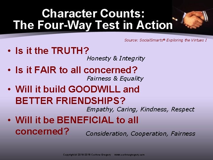 Fostering High Ethical Standards Bringing the Rotary FourWay