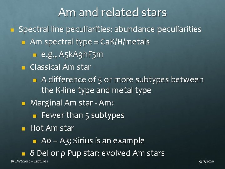 The chemically peculiar stars of the upper main