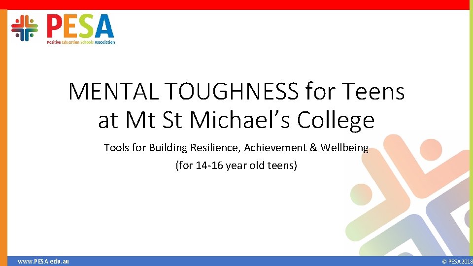 MENTAL TOUGHNESS for Teens at Mt St Michaels