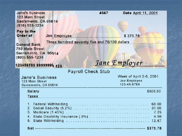 Understanding your Pay Check Understanding Your Paycheck WOODEN