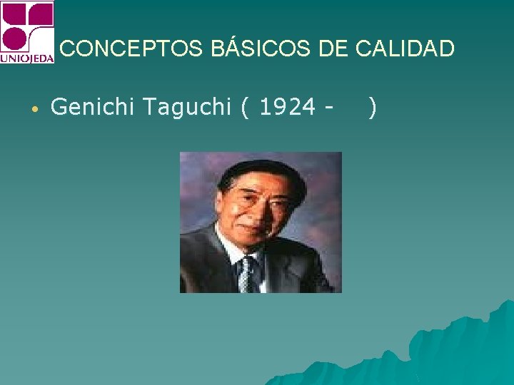 CONTROL DE CALIDAD UNIDAD I CONCEPTOS BSICOS DE