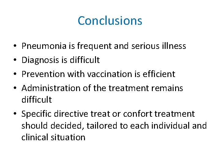 TREATMENT OF PNEUMONIA IN ADVANCED DEMENTIA Sophie Allepaerts