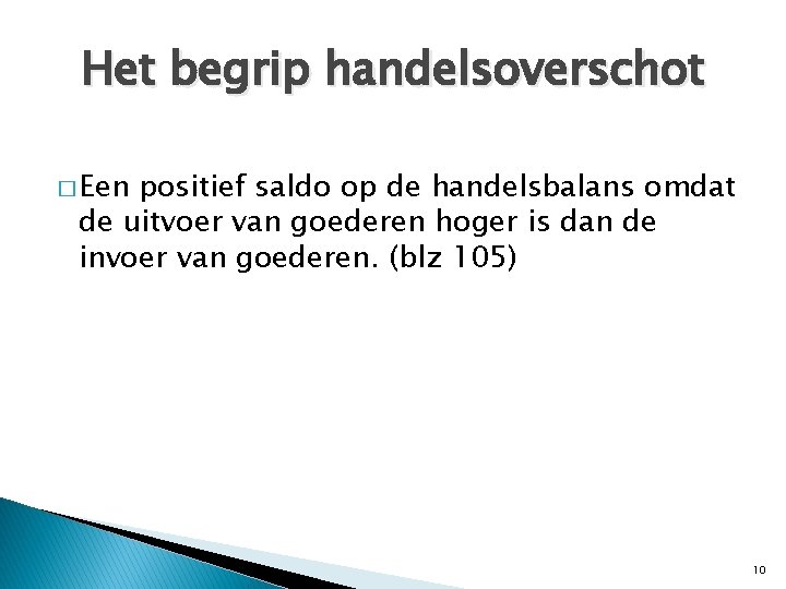Handel en marketing hoofdstuk 9 De internationale handel