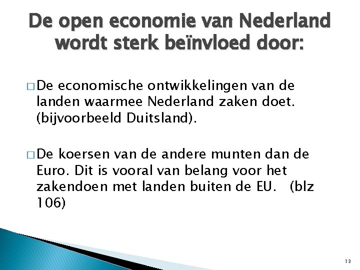 Handel en marketing hoofdstuk 9 De internationale handel
