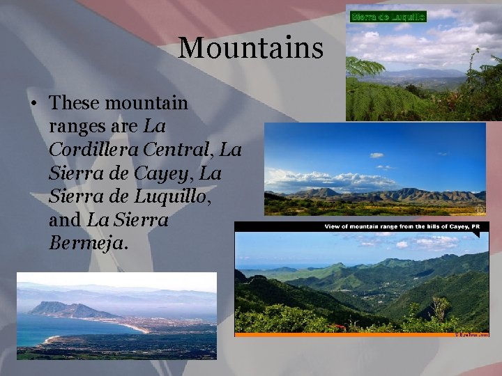 La Bandera Each part of this flag has