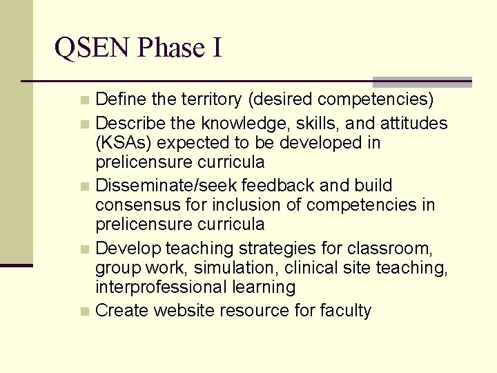 Quality and Safety Education for Nurses 2007 Jowers