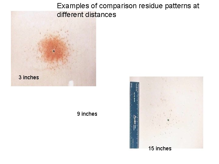 What kind of evidence might be left at