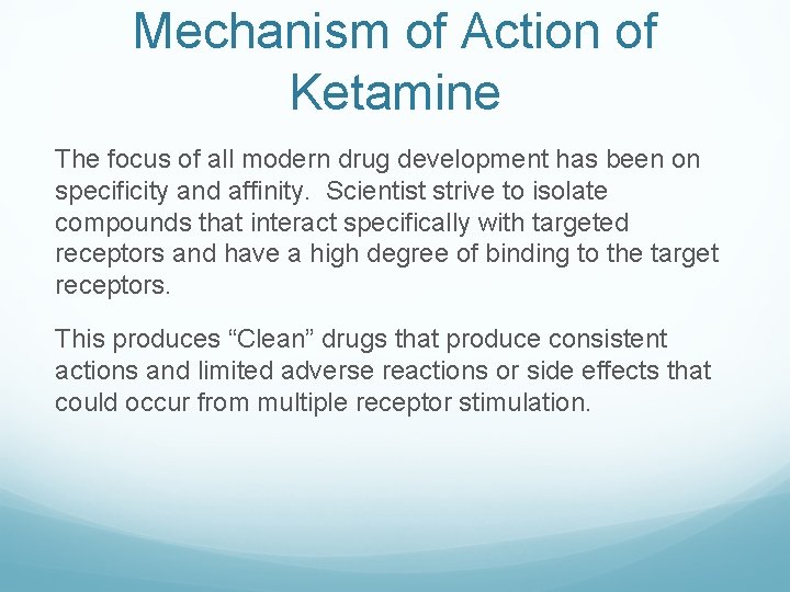 Ketamine Whats Old is New Again Tracy P
