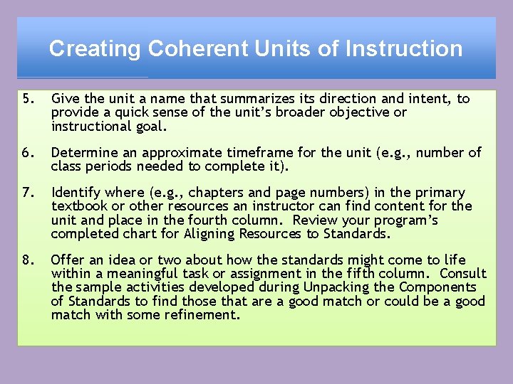 Course MapCheck for Understanding Refer to Handout 01