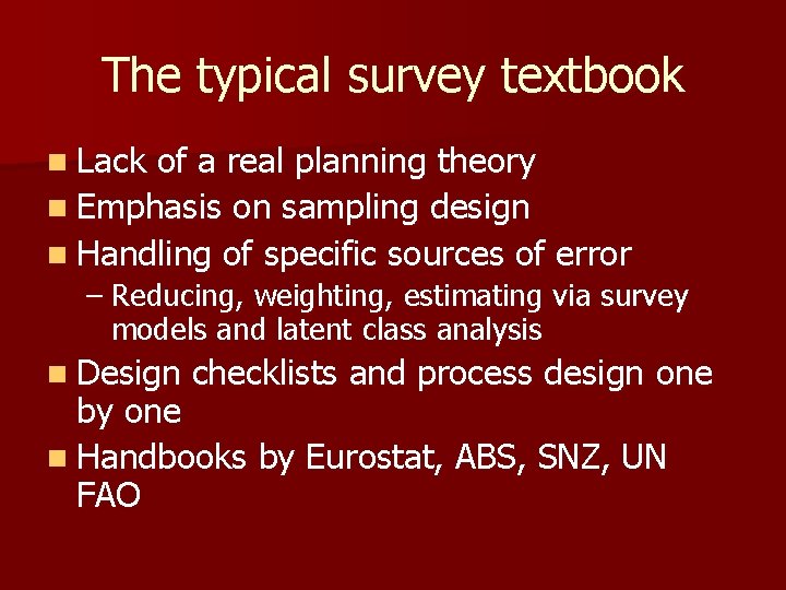 Practical Survey Design Strategies for Minimizing MSE Lars