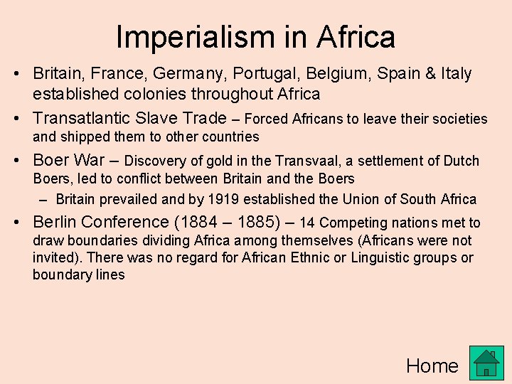 Age of Imperialism Africa Middle East India China