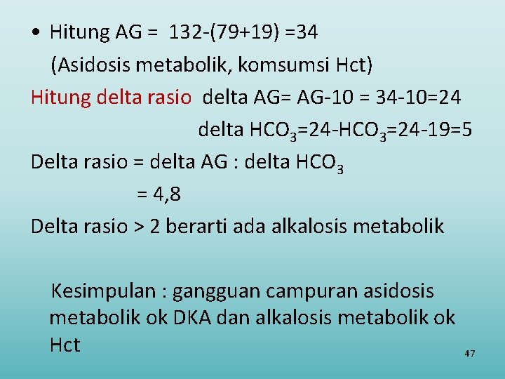 Interpretasi Analisis p H dan Gas Darah AGD
