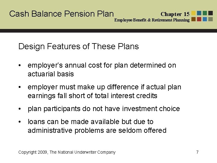 Cash Balance Pension Plan Chapter 15 Employee Benefit