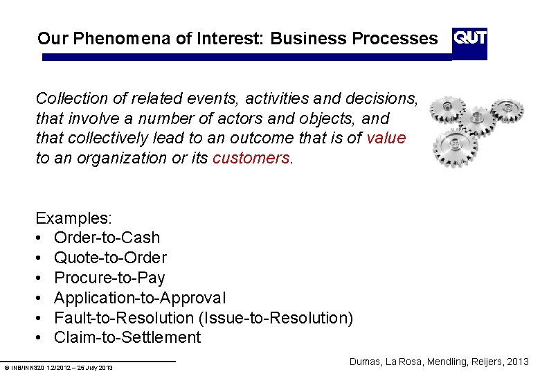 Business Process Modelling 1 22013 Marcello La Rosa