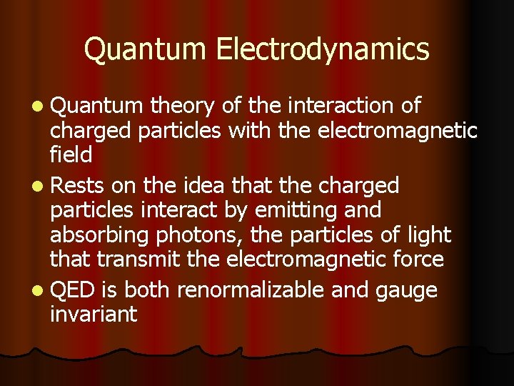 Electroweak Theory Mr Gabriel Pendas Dr Susan Blessing