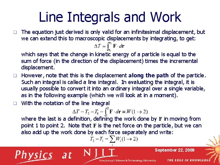 Physics 430 Lecture 7 Kinetic and Potential Energy