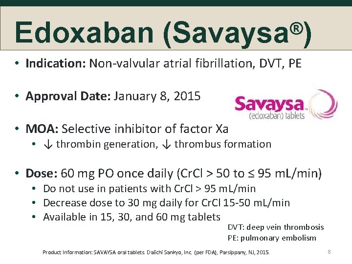 New Drug Update 2015 2016 Cassandra White Pharm