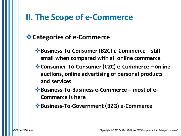 Chapter 9 eCommerce Systems Mc GrawHillIrwin Copyright 2013