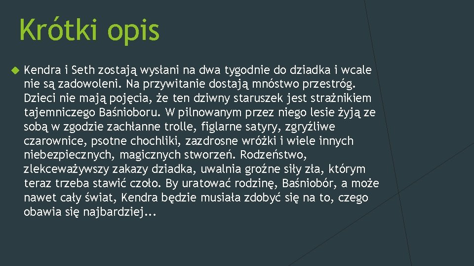 Baniobr Autor Brandon Mull Opracowanie klasa 6 a