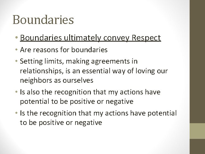 Professional Boundaries in Ministry Fall Theological Conference Rick