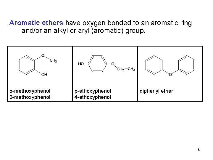Section 3 Ethers Thiols Sulfides Amines Ethers ROR