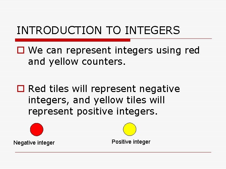 INTRODUCING INTEGERS Unit Essential Questions o What are