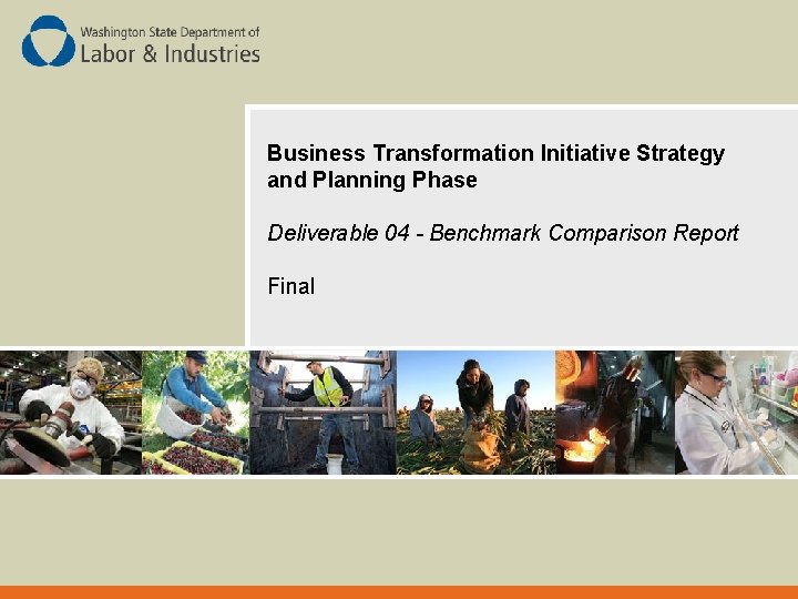 Business Transformation Initiative Strategy and Planning Phase Deliverable
