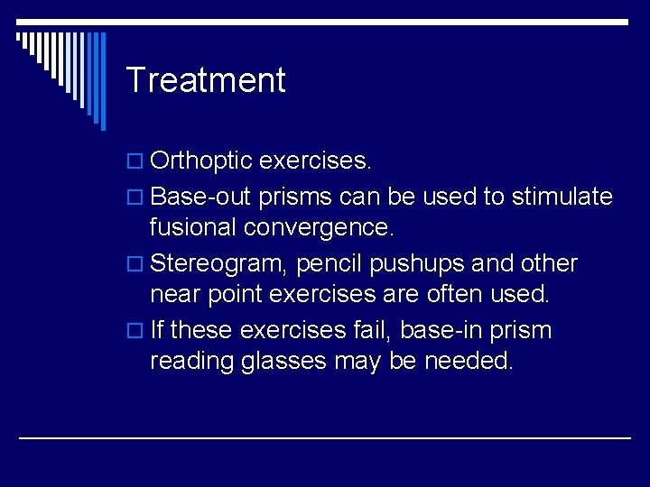exodeviations An exodeviation is a divergent strabismus that