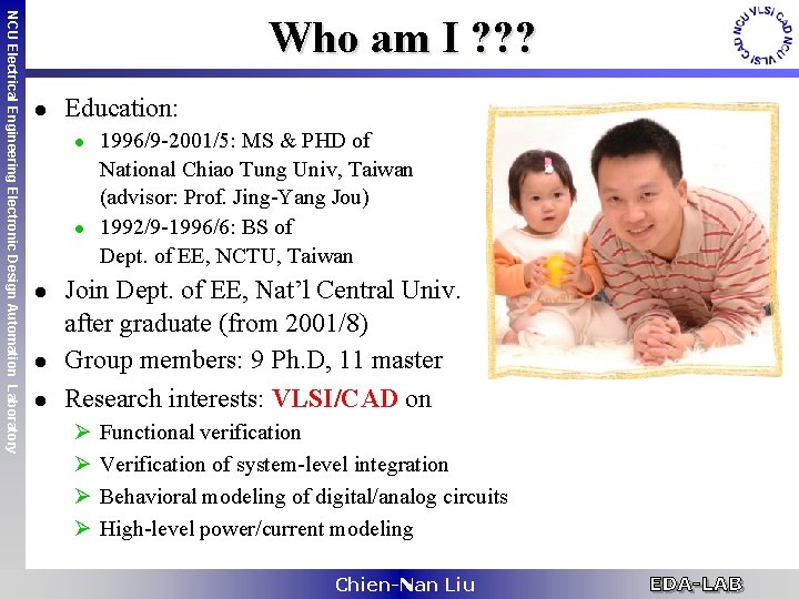 NCU Electrical Engineering Electronic Design Automation Laboratory N