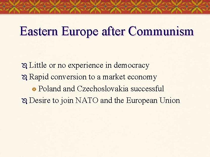 27 Europe and the Western Hemisphere Since 1945