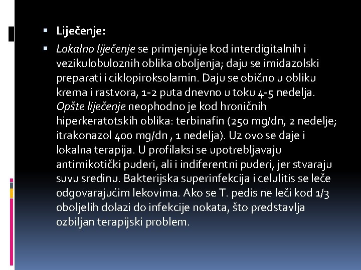 TINEA PEDIS ATLETSKO STOPALO Tinea pedis tinea lmoljac