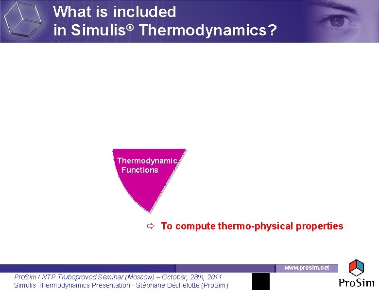 Simulis Thermodynamics Mixture properties and fluid phase equilibria