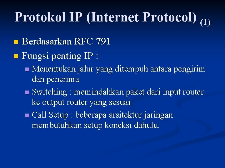 PROTOKOL MULTIMEDIA DAN QOS Erizal S Si M