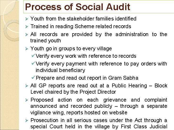 Society for Social Audit Accountability and Transparency Department
