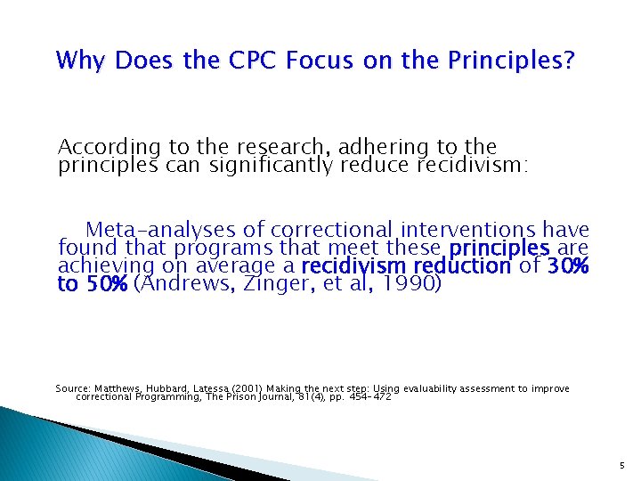 Implementing EvidenceBased Practices for RSAT Programs Presented by