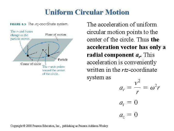 Chapter 8 Dynamics II Motion in a Plane