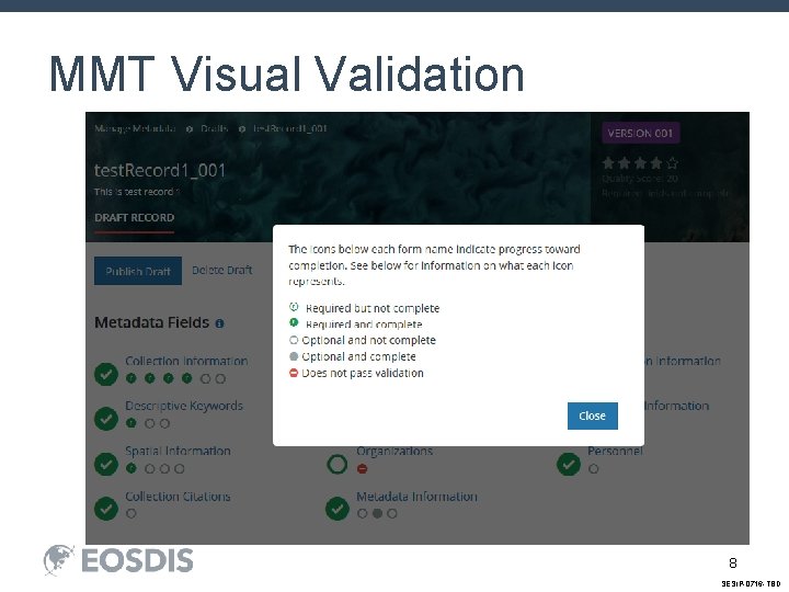 CMR Metadata Curation Winter ESIP 2017 Dana Shum