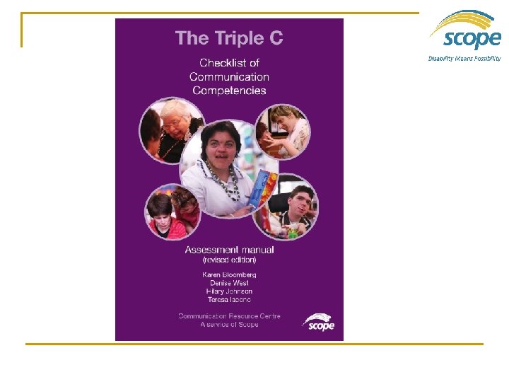 Triple C The power of sharing the assessment