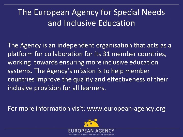 Teacher Education for Inclusion TE 4 I project