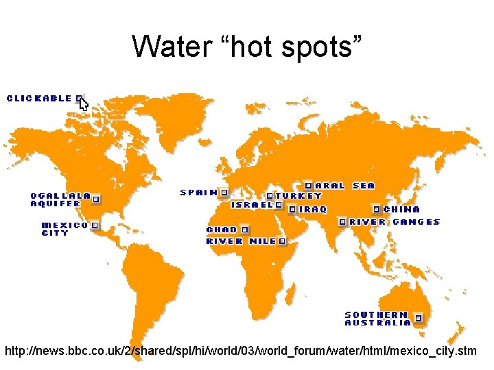 Mismanagement of river basins watersheds and lakes Freshwater