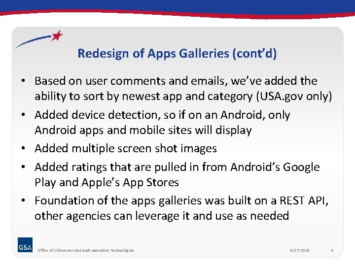 Responsive Design Pilot Apps USA gov Apps Gobierno